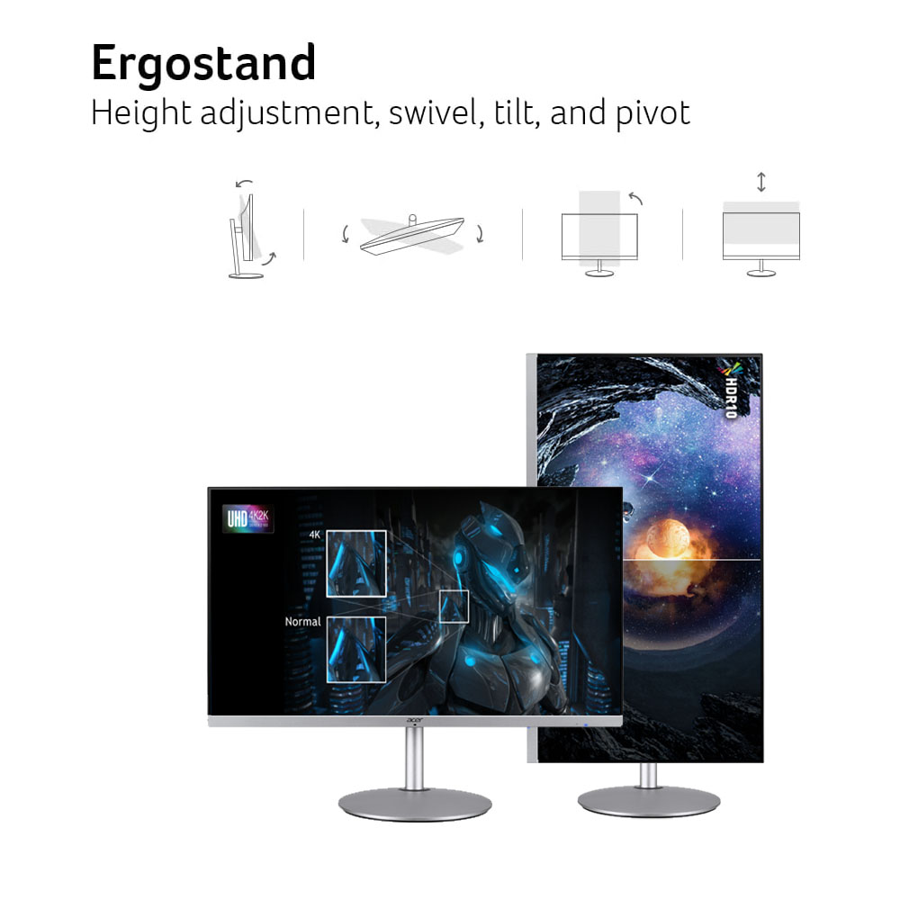 ACER CB322QK SEMIPRUZX 31.5" 4K UHD IPS PROFESSIONAL MONITOR | USB C ...